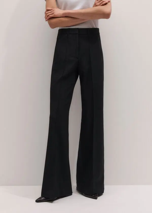 ME+EM Leg Elongator Flared Trousers