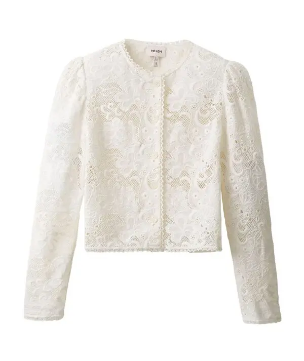 ME+EM Lace Crop Jacket