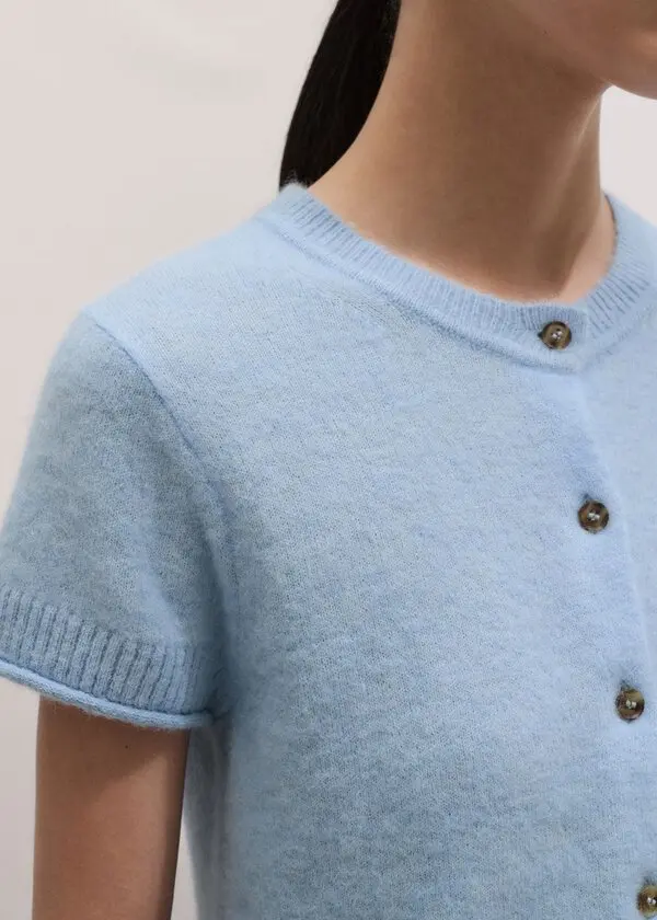 ME+EM Alpaca Button-through Knit Baby Tee