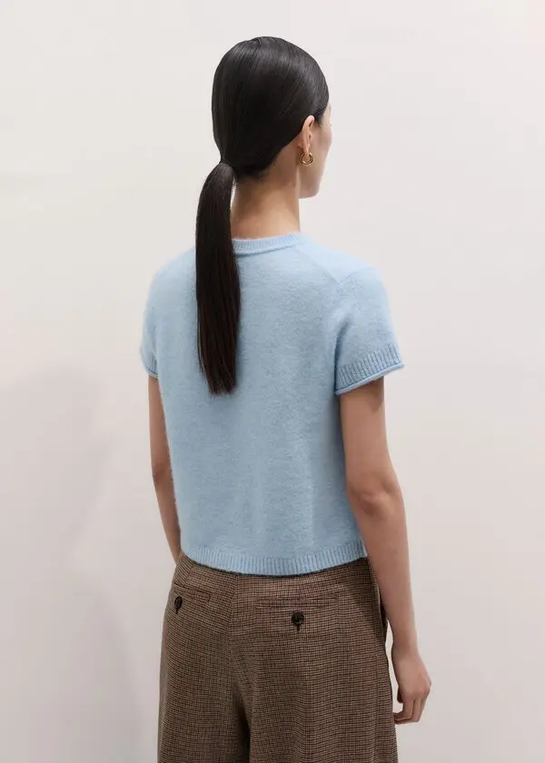 ME+EM Alpaca Button-through Knit Baby Tee