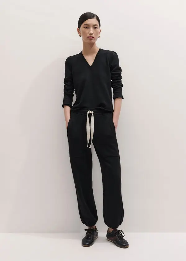 ME+EM Contrast Drawcord Cuffed Jogger