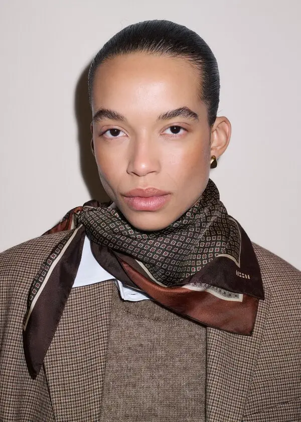 ME+EM Reversible Geometric Print Scarf