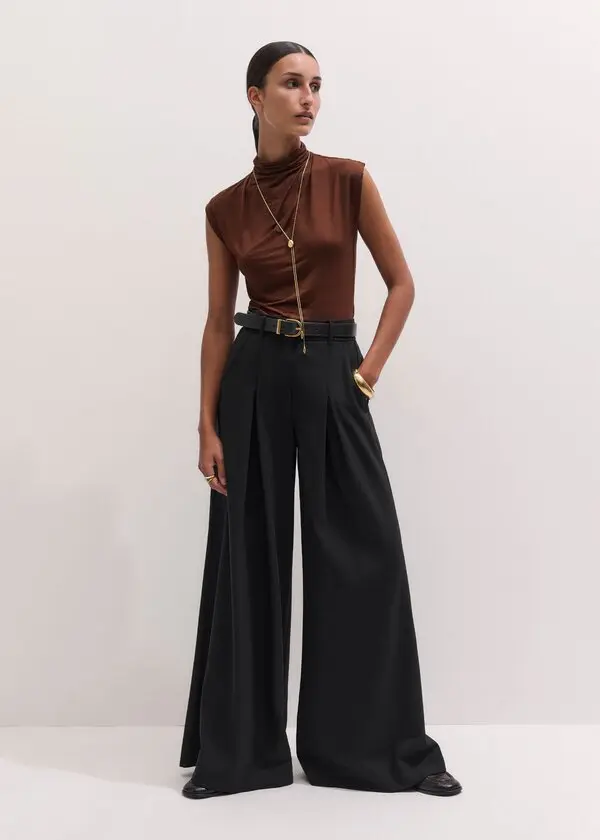 ME+EM Sleeveless Drape Top