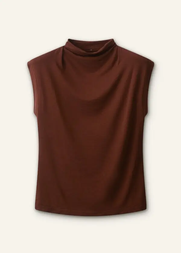 ME+EM Sleeveless Drape Top