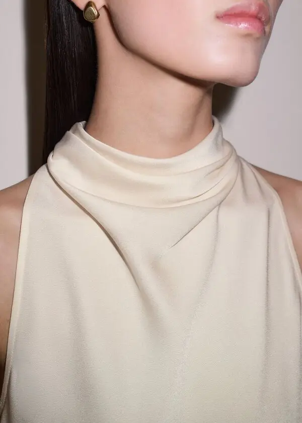 ME+EM Cowl Neck Halter Top