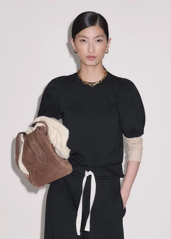 ME+EM Puff Sleeve Sweatshirt Tee