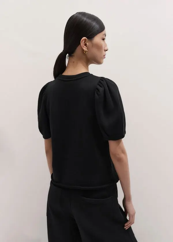 ME+EM Puff Sleeve Sweatshirt Tee