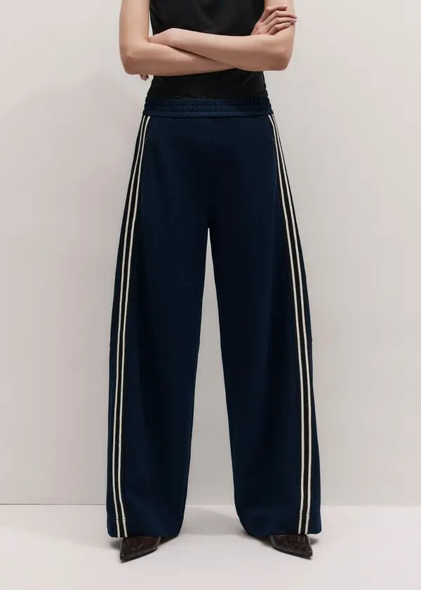 ME+EM Side Stripe Barrel Trousers
