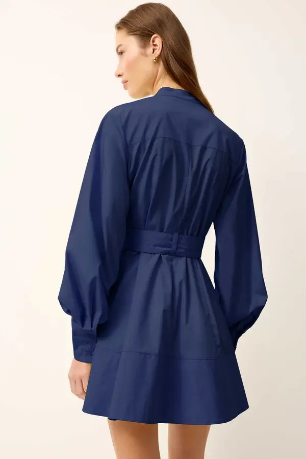 MARIE OLIVER Hughes Shirt Dress With Belt And Pockets