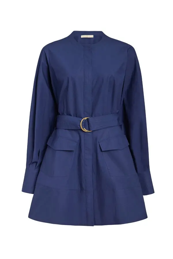 MARIE OLIVER Hughes Shirt Dress With Belt And Pockets