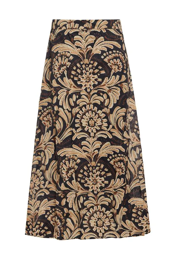MARIE OLIVER Albia Printed Cotton Maxi Skirt