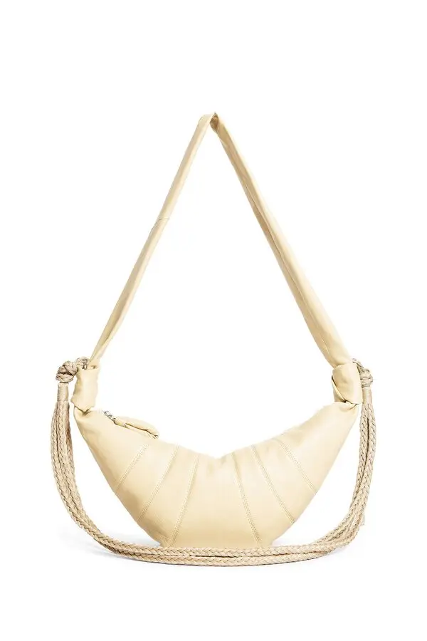 LEMAIRE Braided Medium Croissant Bag - Beige