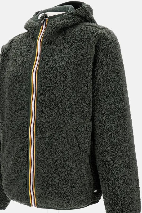 K-WAY Hooded Casual Jacket With Zip Fastening