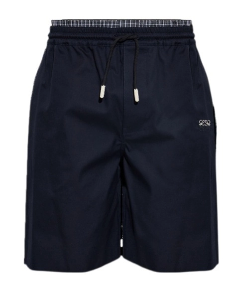 Loewe Elastic Waist Logo Shorts - Dark Navy