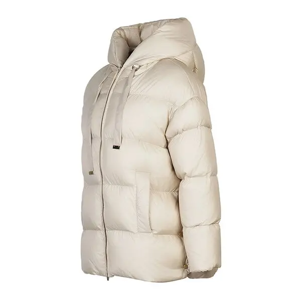 Max Mara Long-sleeved Hooded Jacket - Nude