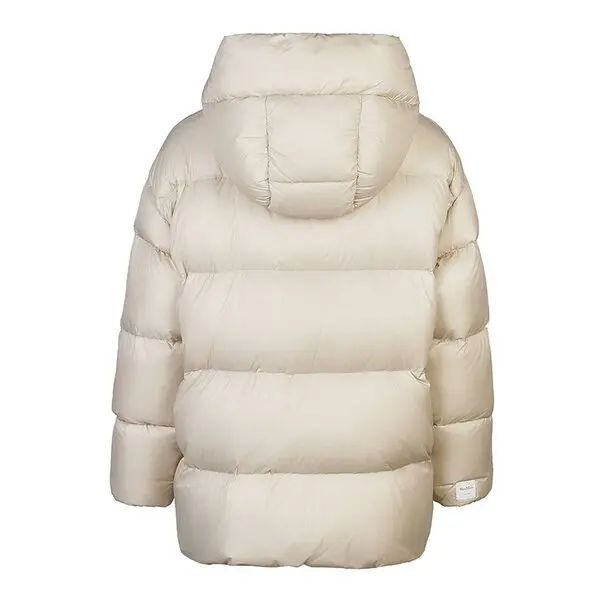 Max Mara Long-sleeved Hooded Jacket - Nude