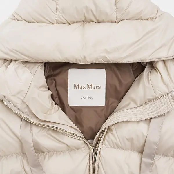 Max Mara Long-sleeved Hooded Jacket - Nude