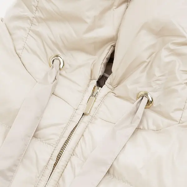 Max Mara Long-sleeved Hooded Jacket - Nude