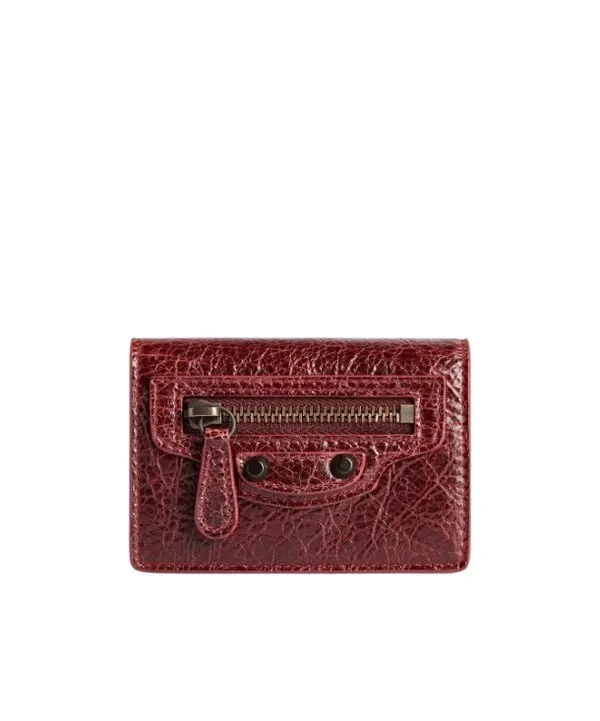 Balenciaga Le City Mini Wallet - Berry Red