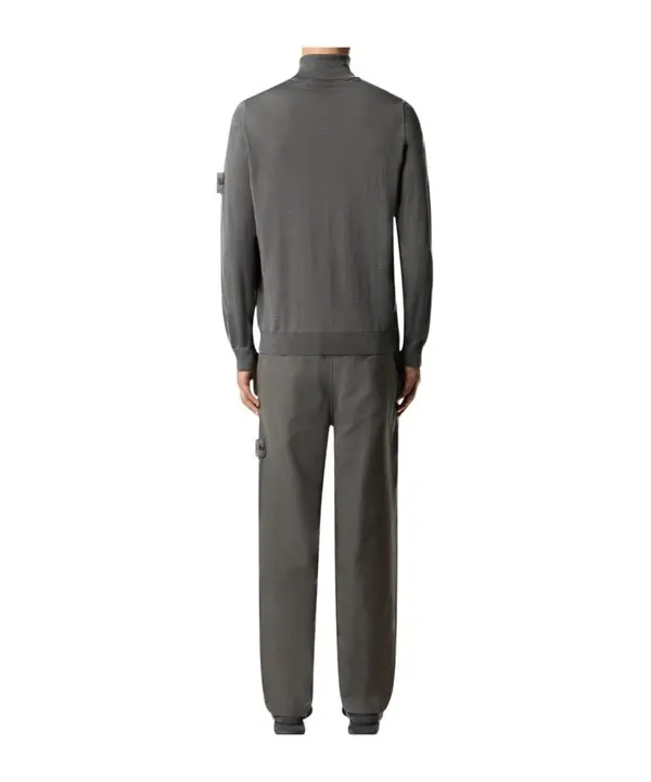 Stone Island Logo Patch Roll-neck Jumper