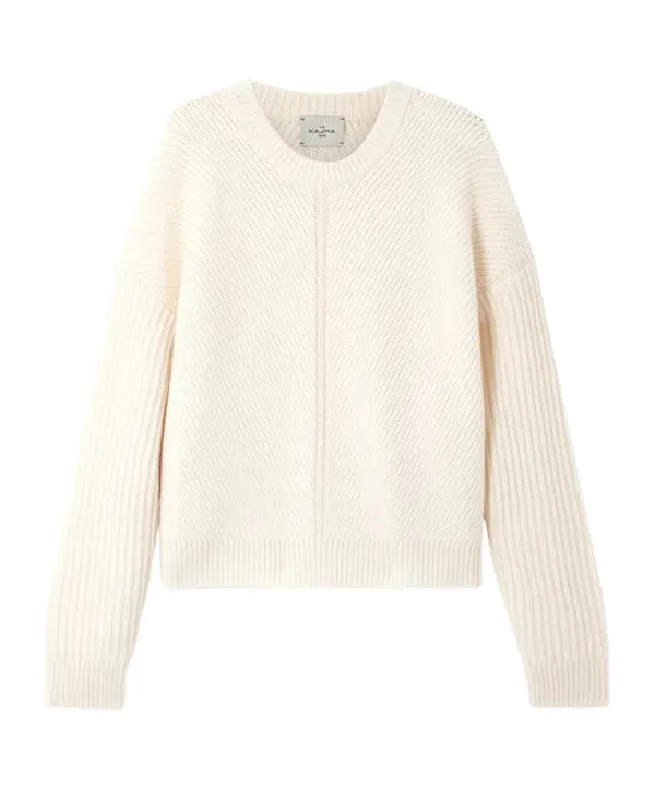Le Kasha Puglia Ribbed Organic Cashmere Pullover