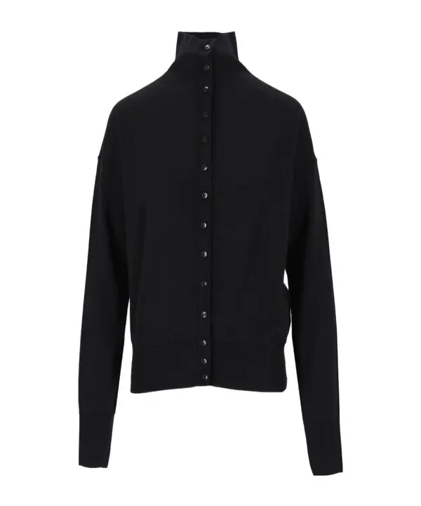 Barena Venezia Stand-up Collar Knitwear With Button Detailing
