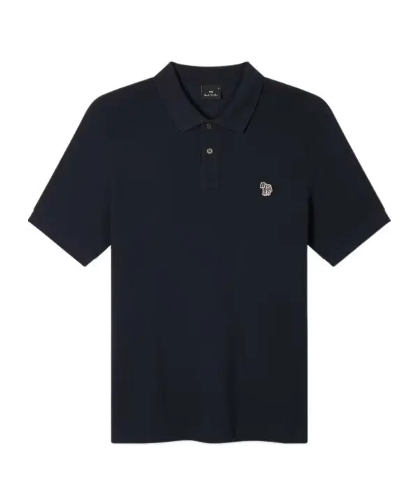 Paul Smith Zebra Patch Polo Shirt - Deep Navy Blue