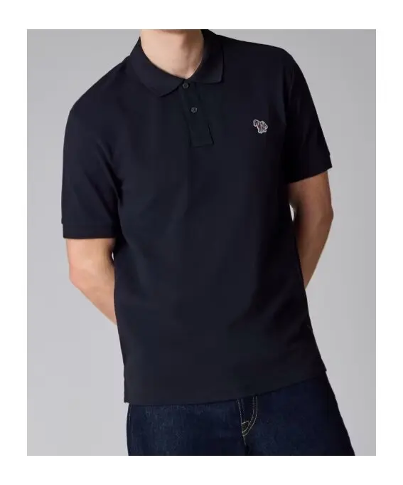 Paul Smith Zebra Patch Polo Shirt - Deep Navy Blue