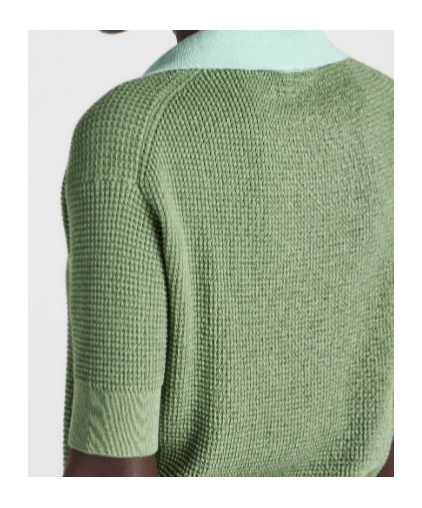 J.W.ANDERSON Knitted Polo Top In Peppermint