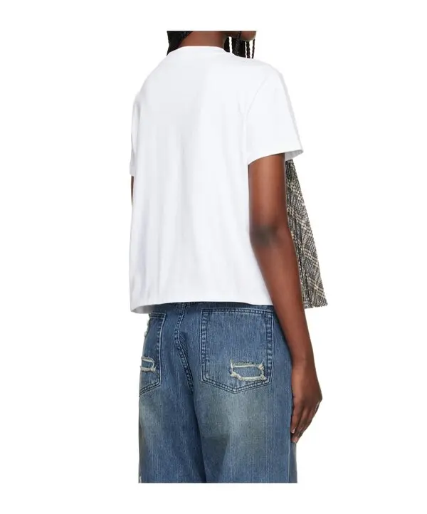 Andersson Bell Studded Pleated Blended T-shirt