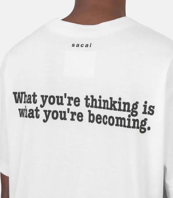 Sacai Graphic-print Short-sleeves T-shirt - White