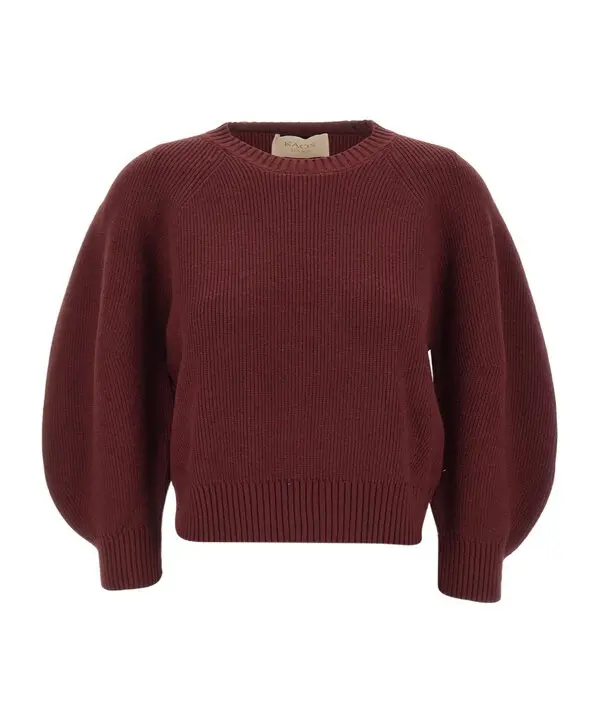 KAOS Balloon-sleeve Knitted Sweater