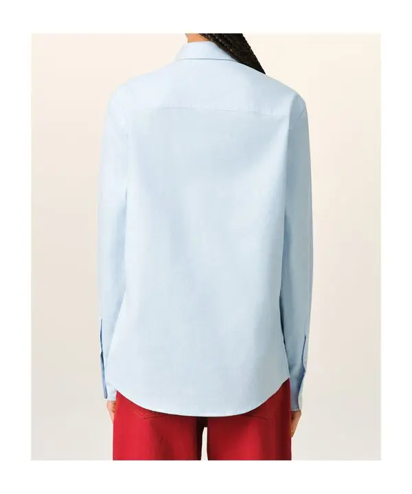 AMI Paris Logo Detailed Long Sleeved Shirt