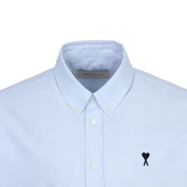 AMI Paris Logo Detailed Long Sleeved Shirt