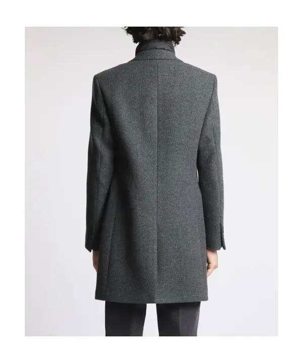 FAY Herringbone-pattern Double Coat