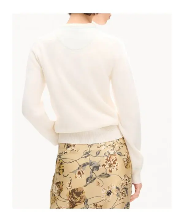 Kenzo Varsity' Embroidered Cardigan In Cotton Wool