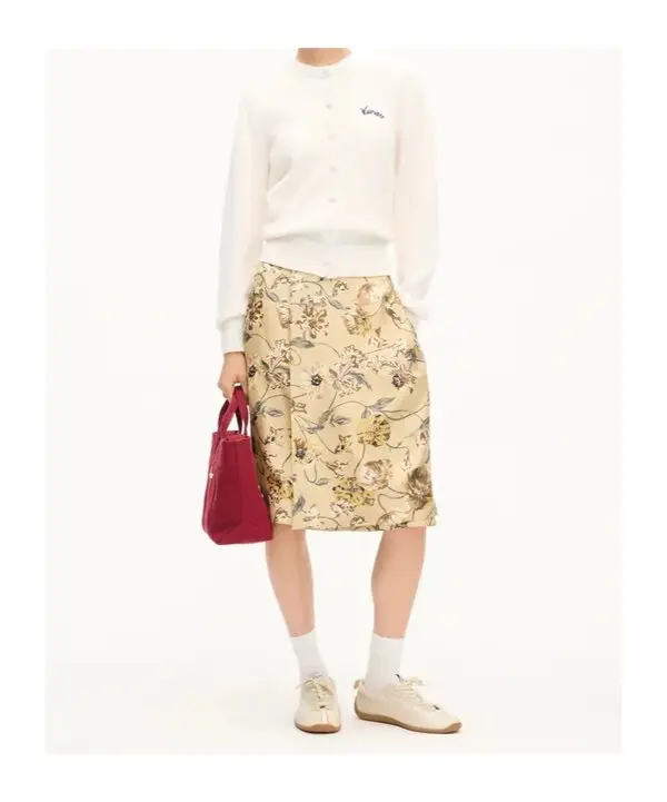 Kenzo Varsity' Embroidered Cardigan In Cotton Wool