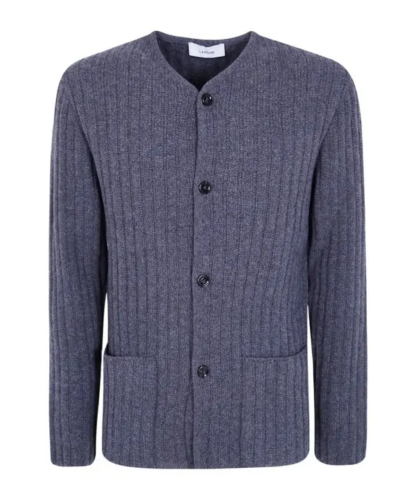 LARDINI Long Sleeve Buttoned Cardigan