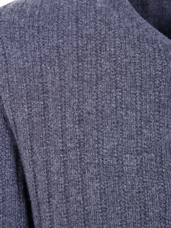 LARDINI Long Sleeve Buttoned Cardigan