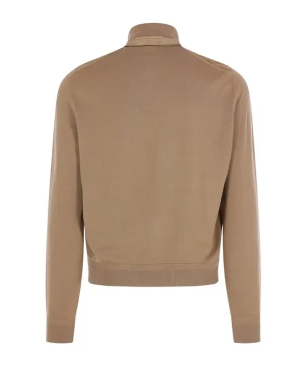 TOM FORD Stand-collar Zip-up Panelled Jacket