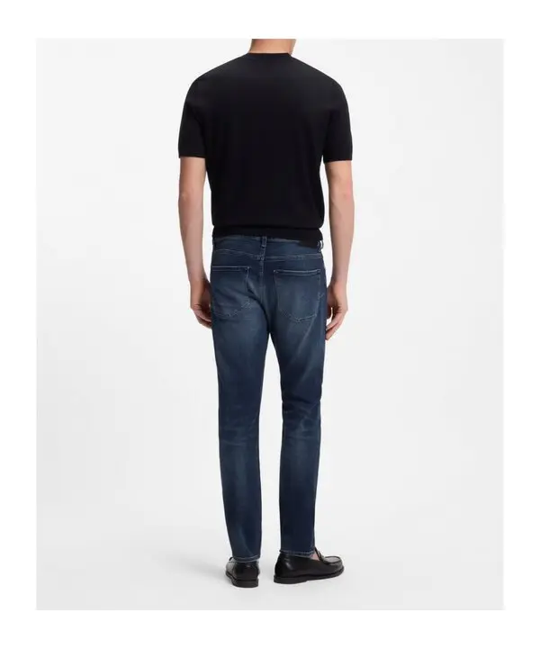 Hugo Boss Delaware Slim-fit Jeans In Stretch Cotton Blend