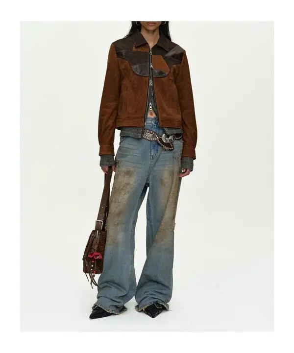 Andersson Bell Ripped Wide-leg Jeans