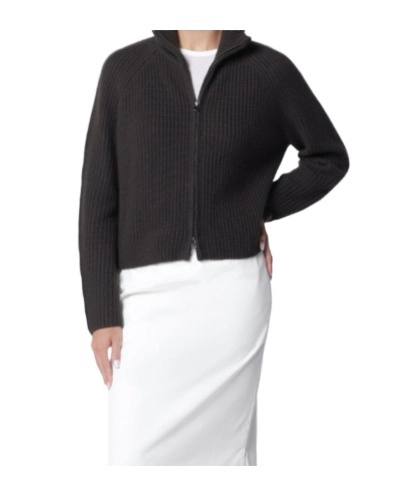 LISA YANG Heavy-knit Zip-up Sweater
