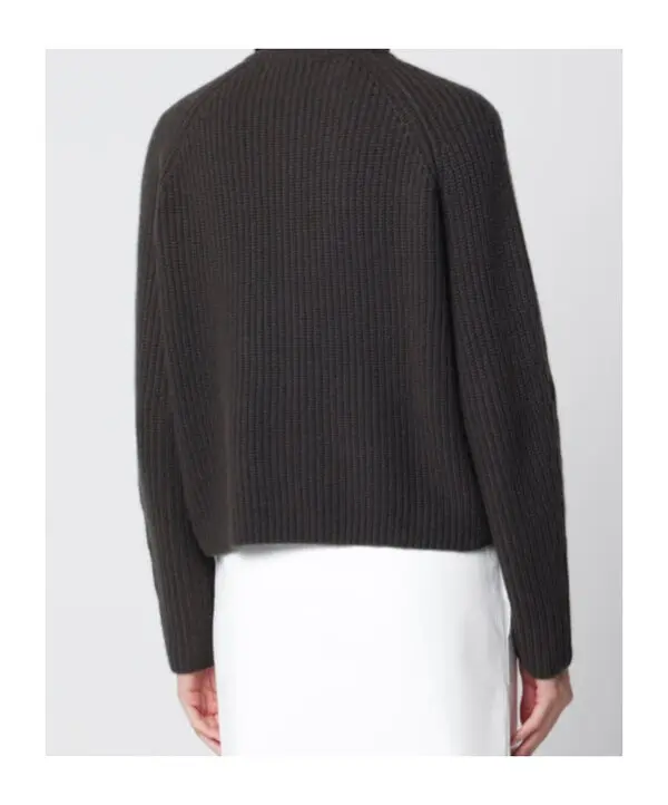 LISA YANG Heavy-knit Zip-up Sweater