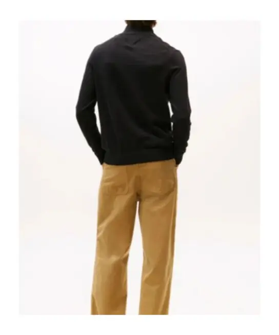 Tommy Hilfiger Long-sleeve Mock Neck Half-zip Knit Top