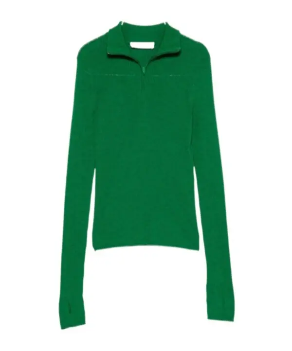 THE FRANKIE SHOP Long-sleeve Zip-up Sweater