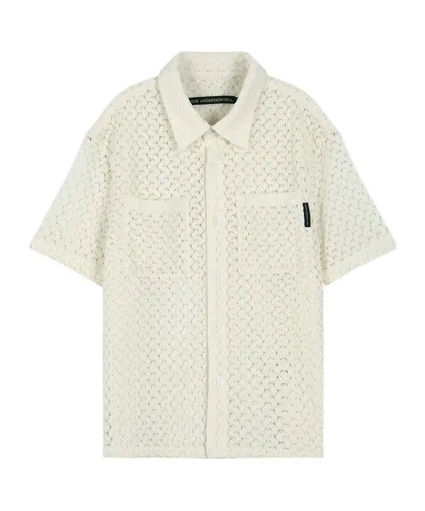 Andersson Bell Lace Short-sleeve Shirt - Off-white