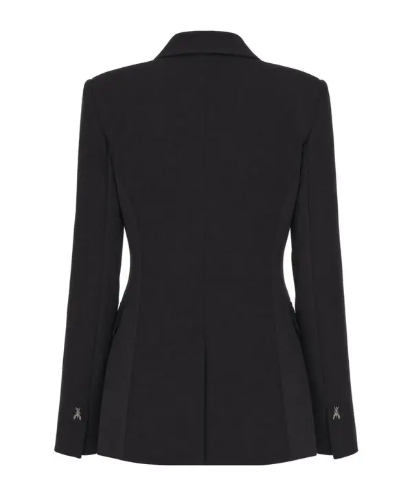 Patrizia Pepe Double-breasted Crepe Blazer