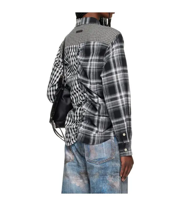 Andersson Bell Pleated Plaid Shirt