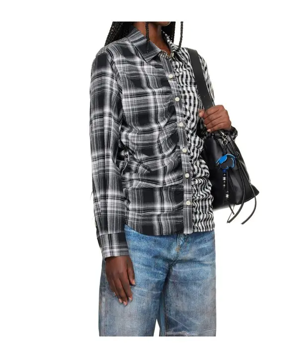 Andersson Bell Pleated Plaid Shirt